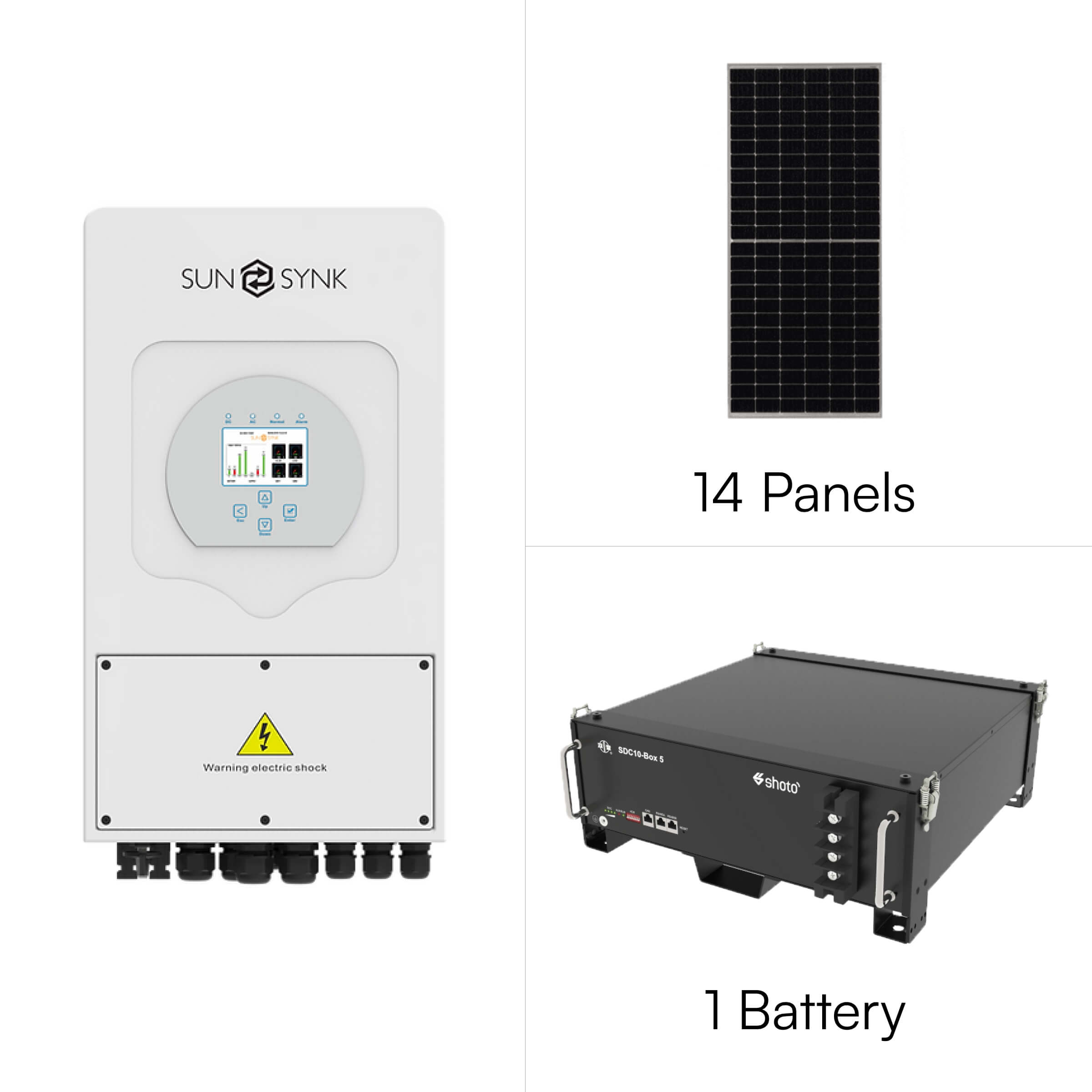 8kW Hybrid Inverter Pro Pack 5.12 | Solar District (ZA)