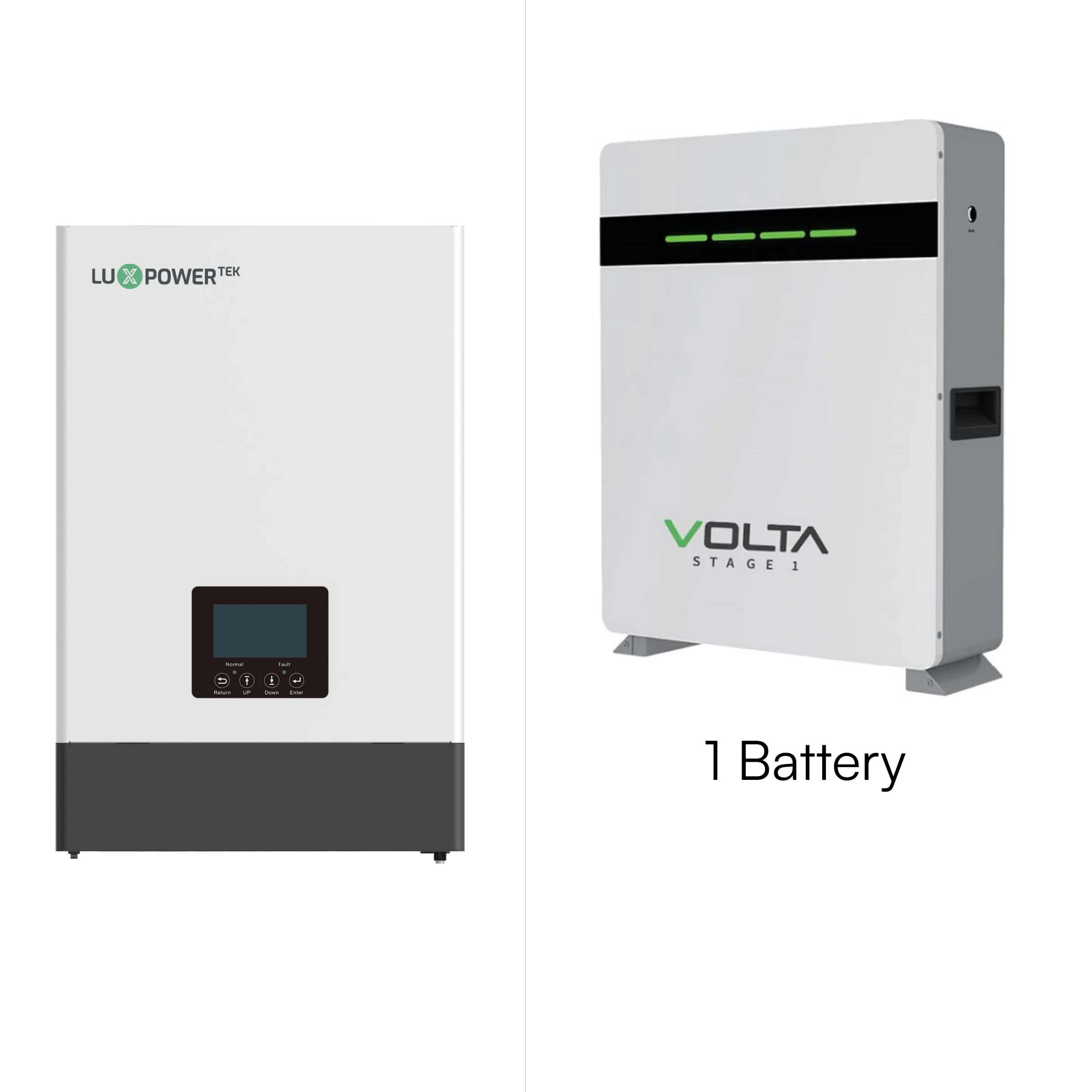 5kW Luxpower and Volta 5.12kWh (Stage 1) Lithium-ion Battery Backup Package | Solar District (ZA)